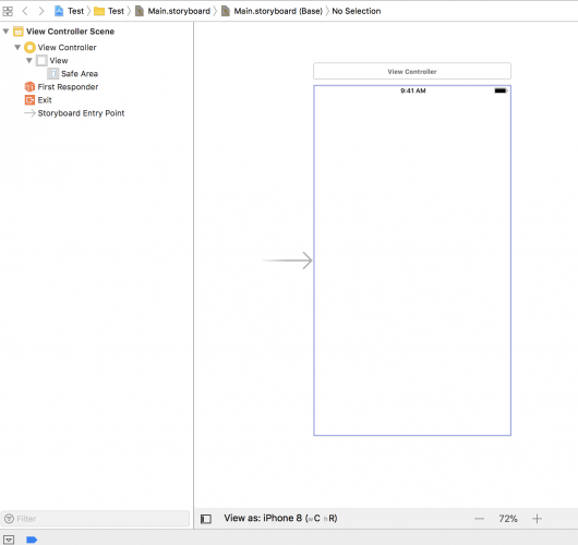 【Xcode9】StoryBoardで表示される外枠をiPhoneXやiPadなどに変更する方法【iOS11】 | ニートに憧れるプログラム日記