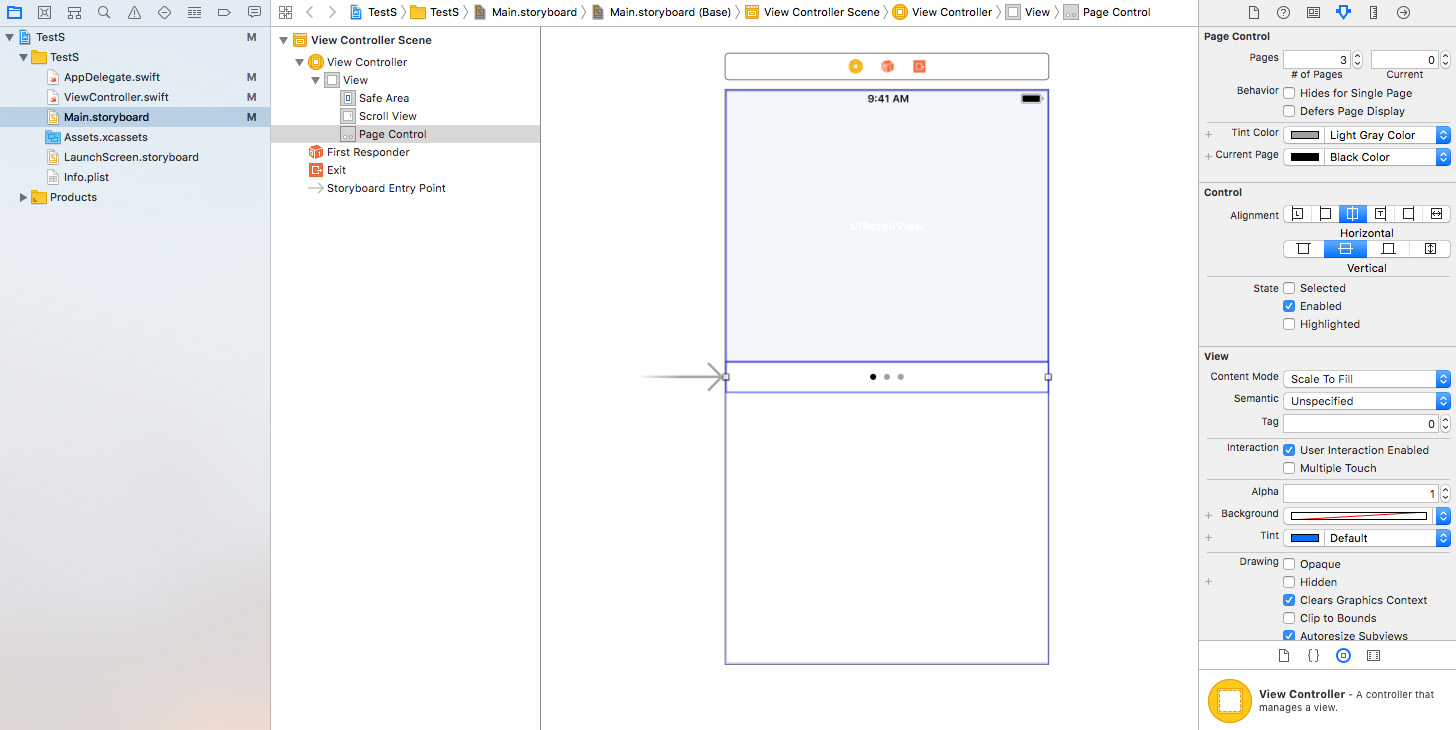 【Swift4】UIScrollViewで横スクロールのページングを3分で実装する方法 | ニートに憧れるプログラム日記