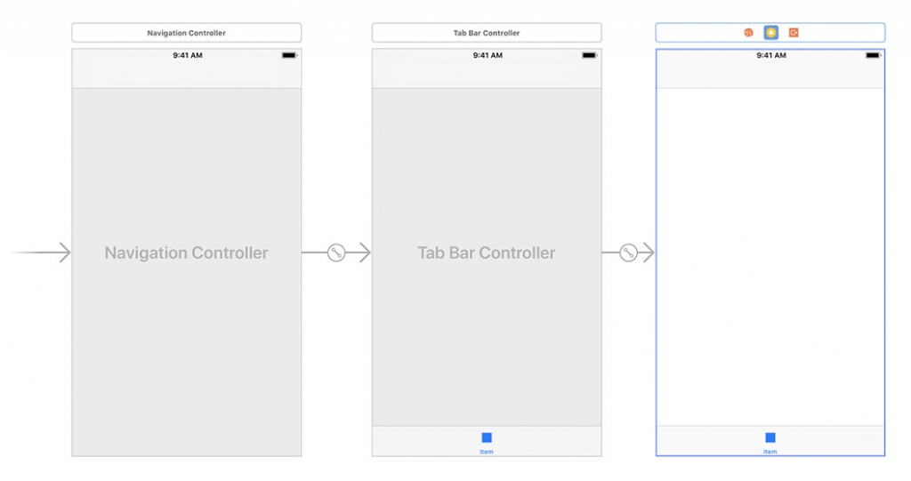 【Swift4】StoryboardでUINavigationControllerやUITabBarControllerを設定する方法【Xcode9】 | ニートに憧れるプログラム日記